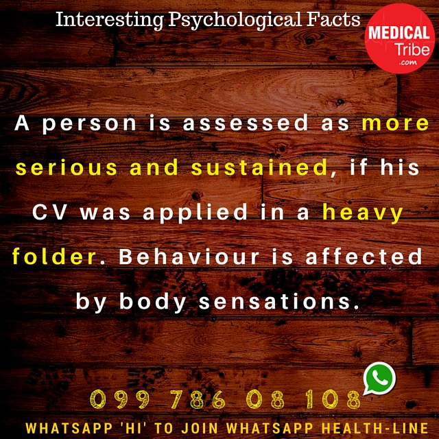 Behaviour and body sensations